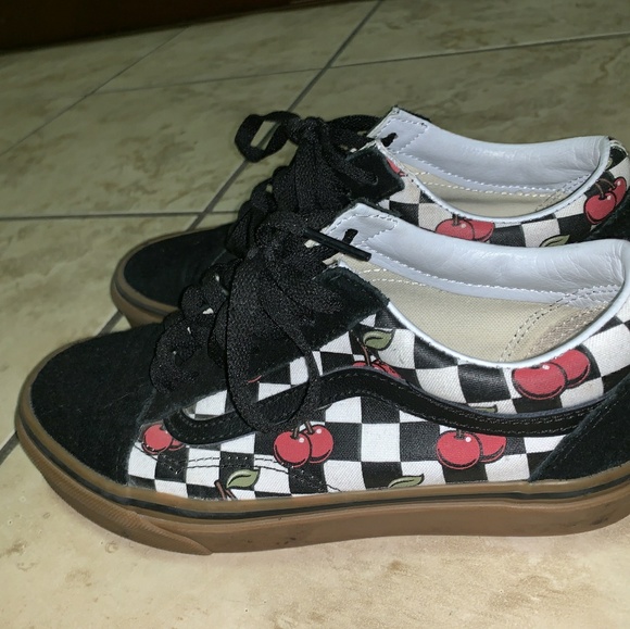 Vans | Shoes | Cherry Print Vans Old Skool Style | Poshmark